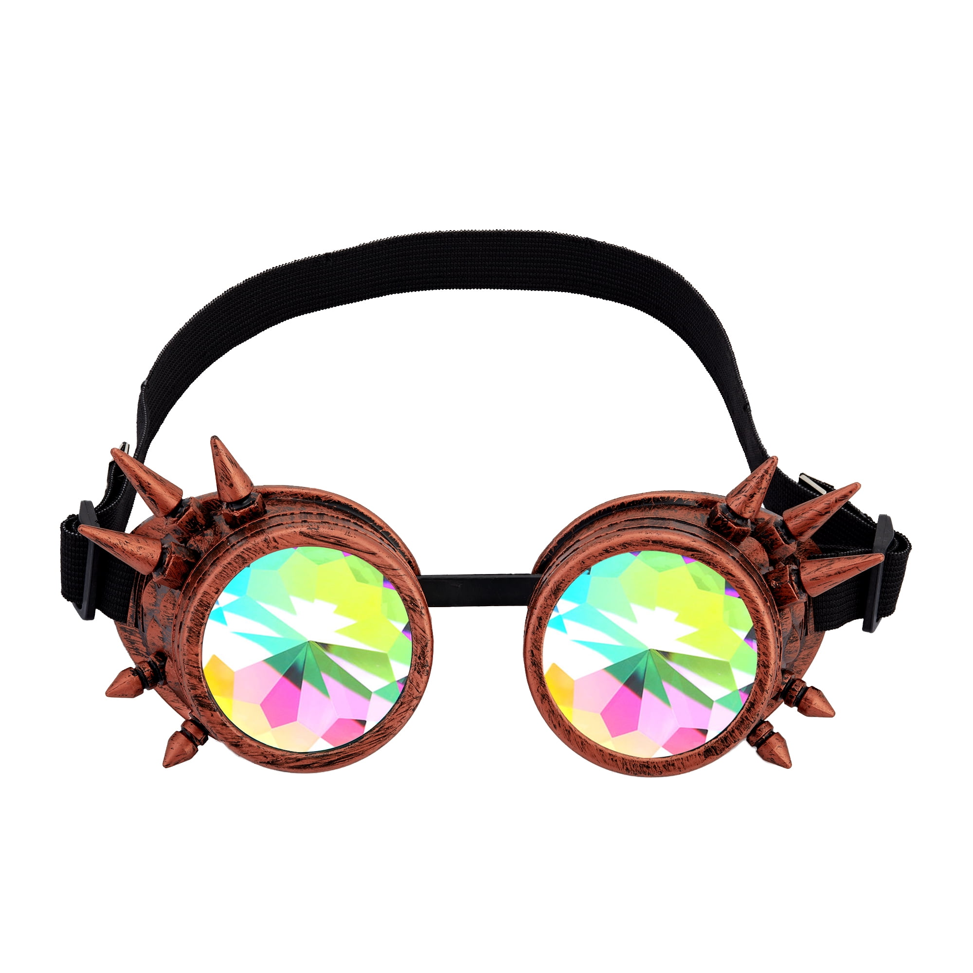 Steampunkn Glasses Goggle with Rainbow Crystal Glass Lens - Walmart.com