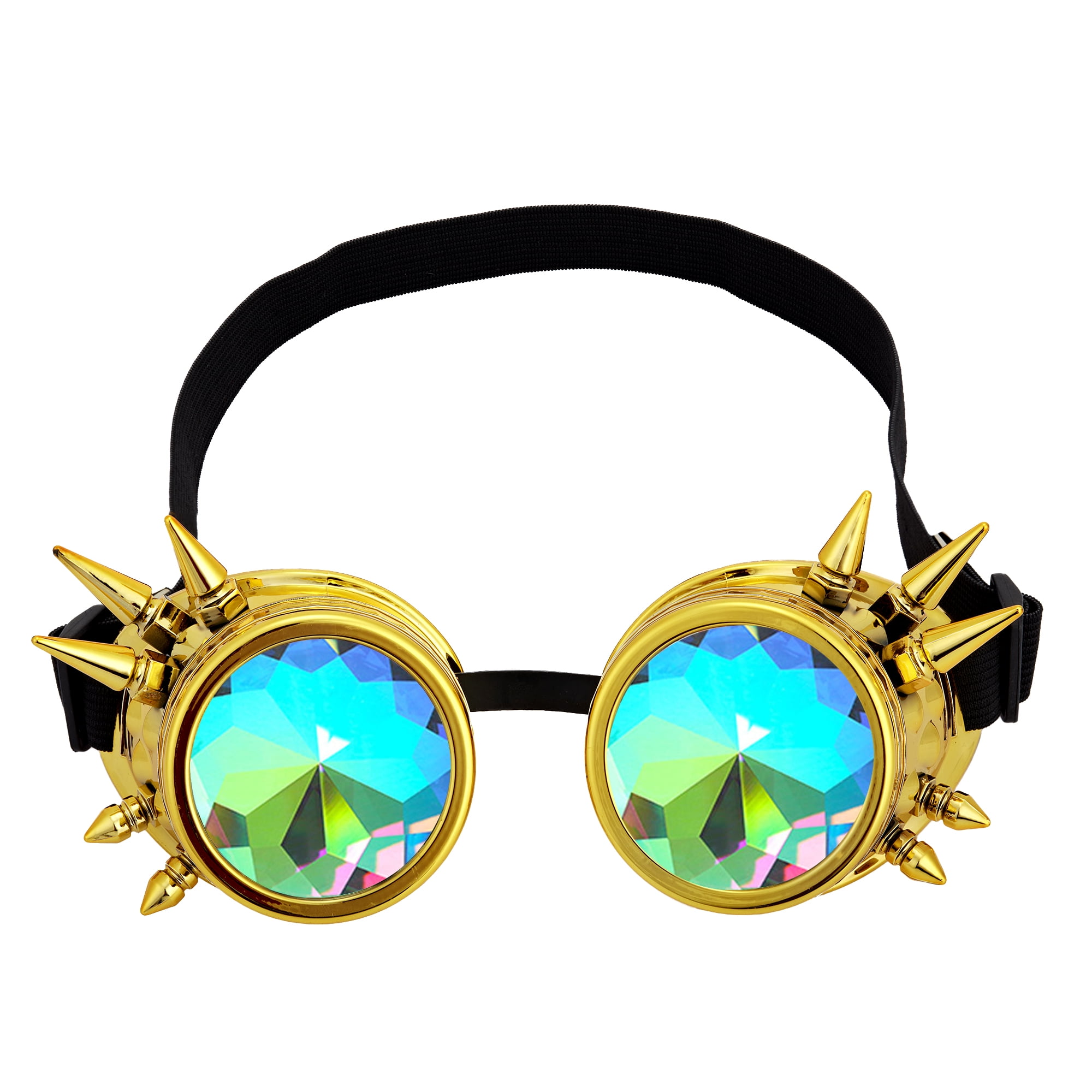 Steampunkn Glasses Goggle with Rainbow Crystal Glass Lens - Walmart.com