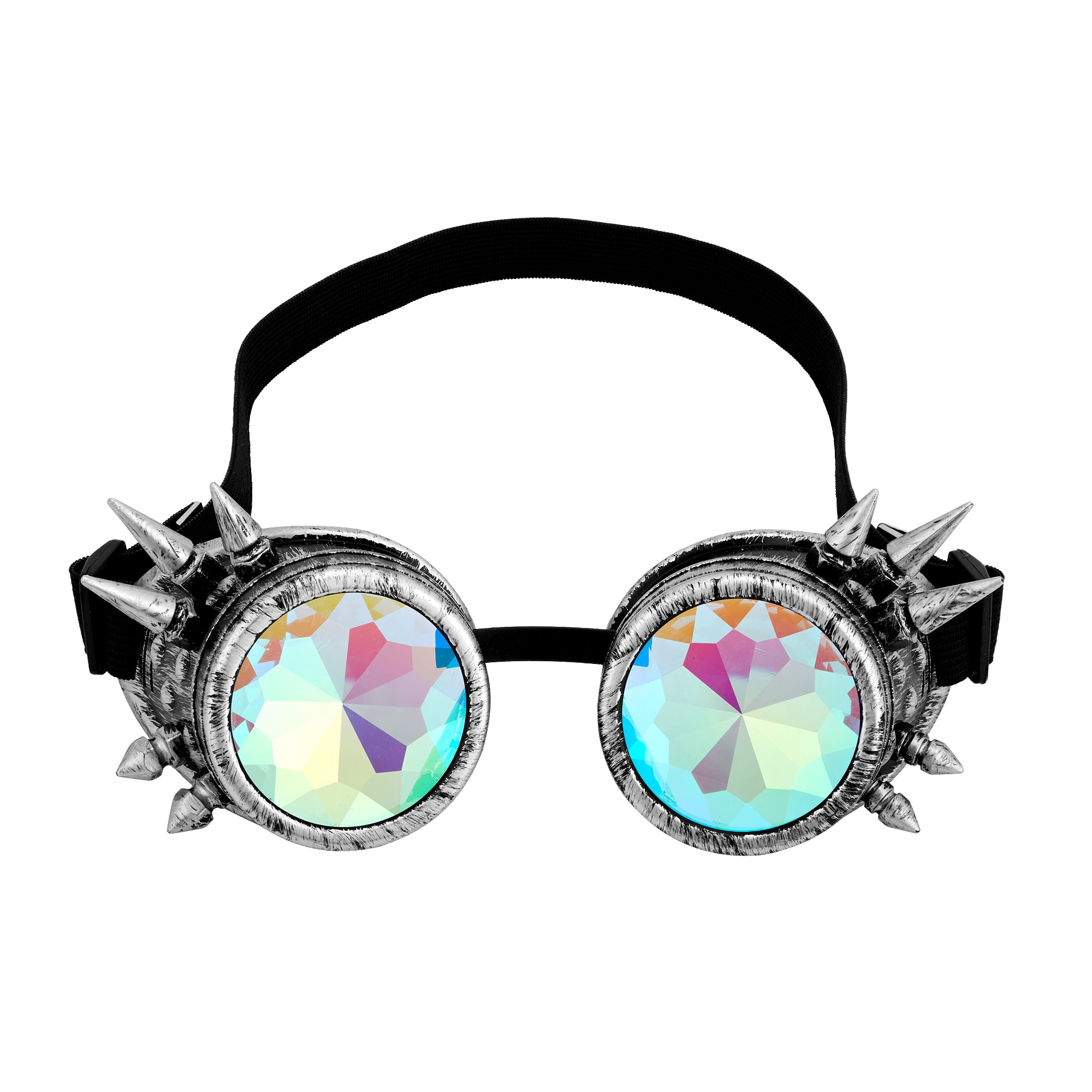 Steampunkn Glasses Goggle with Rainbow Crystal Glass Lens - Walmart.com