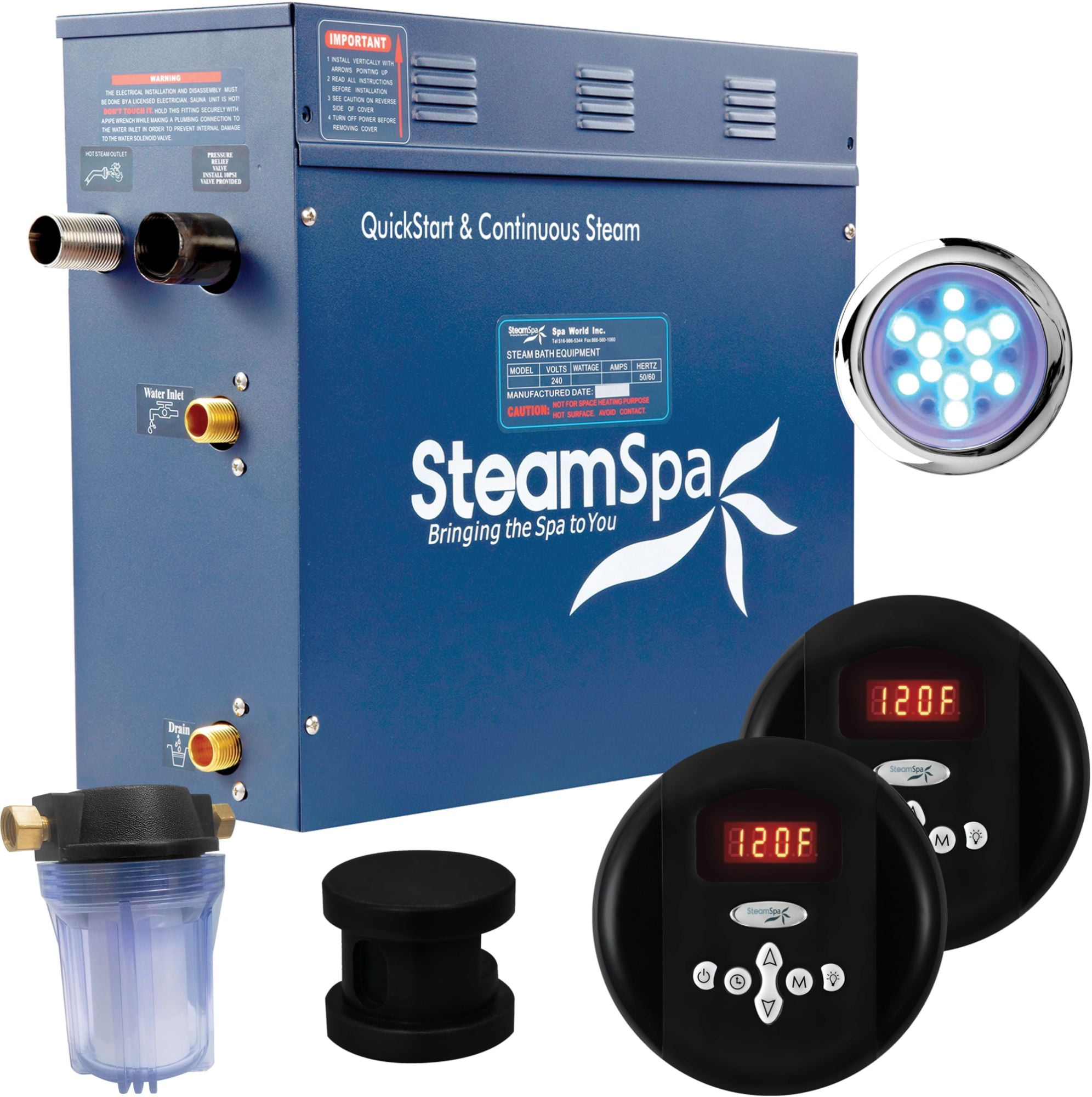 Steamspa Ry600 Royal 6 Kw Quickstart Steam Bath Generator Package ...