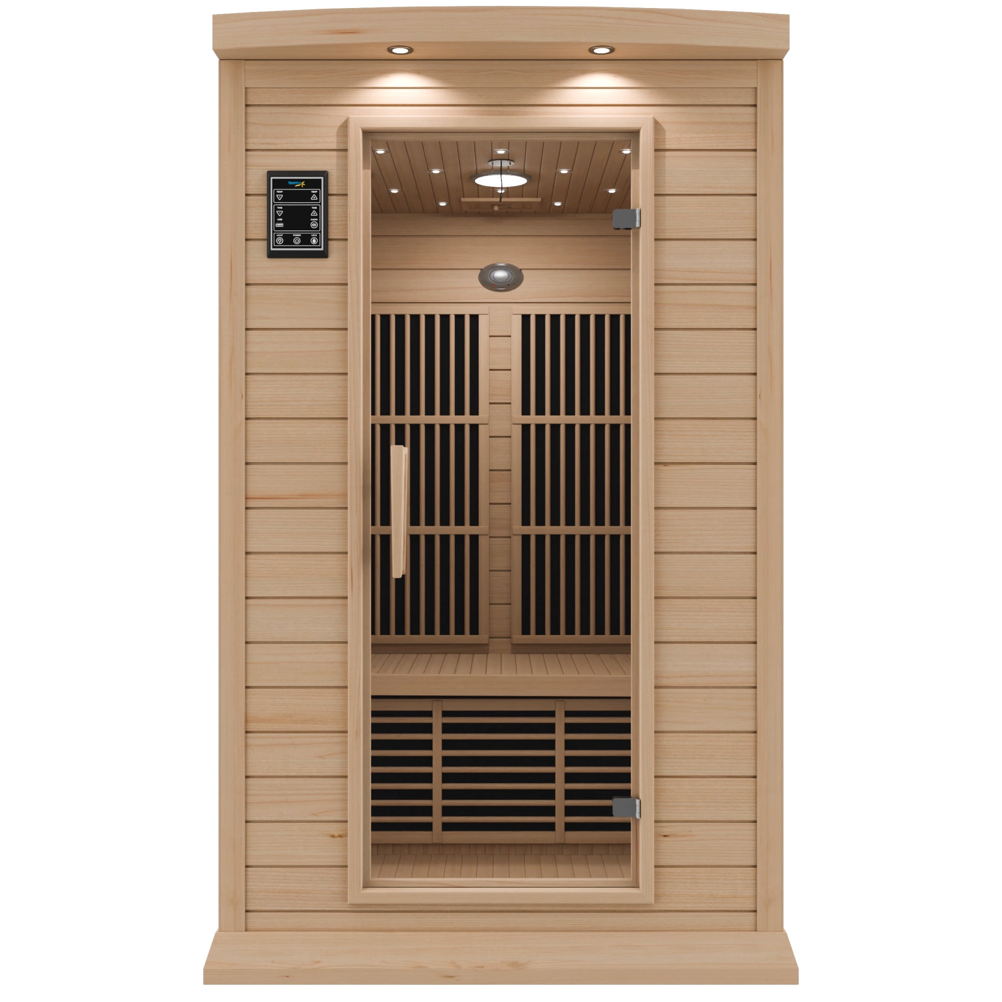 Steamspa Sc-Ss0009-0S 2-Person Infrared Hemlock Sauna - Wood - Walmart.com