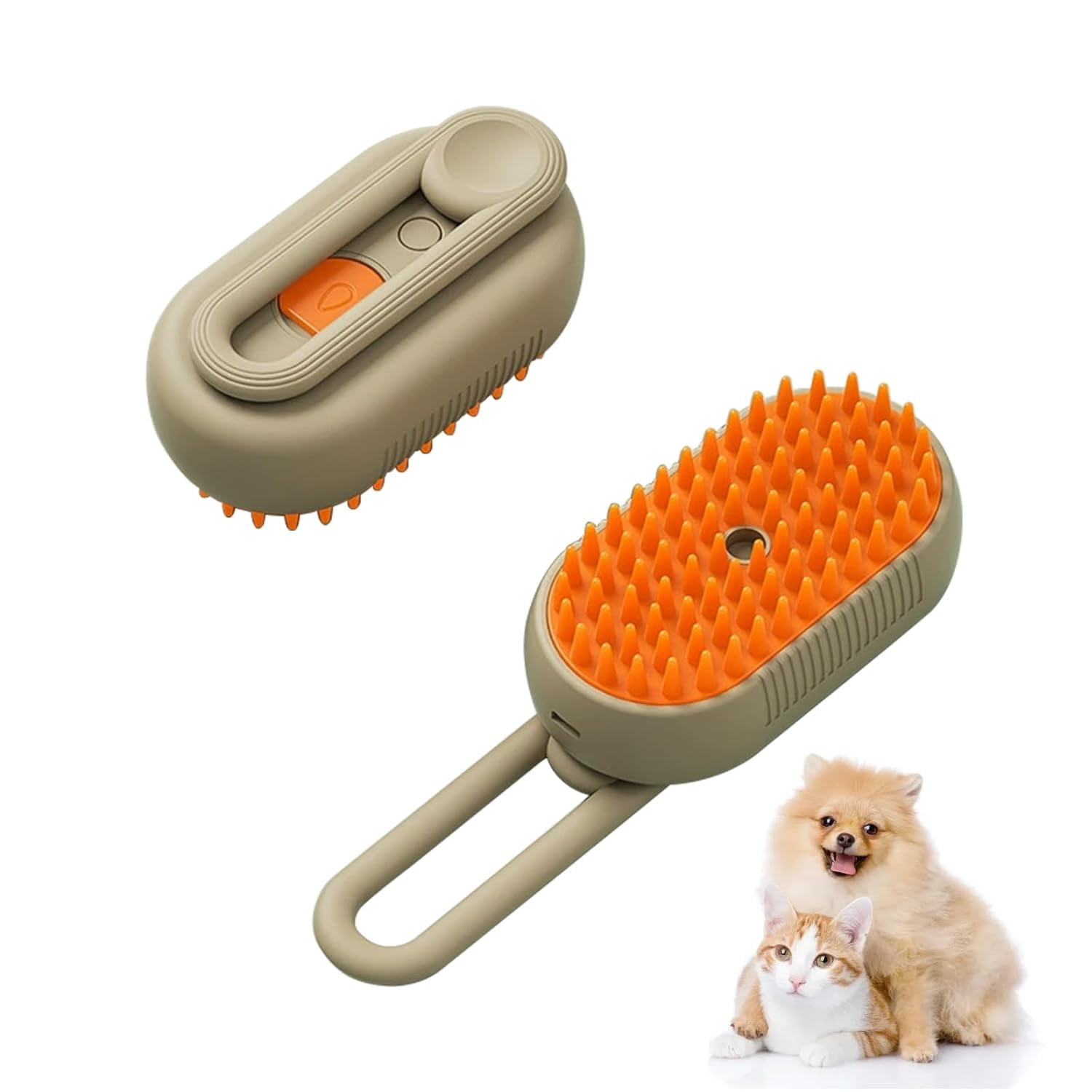 Steamy Pet Brush, 2025 New Pet Steam Groomer Brush, 4 in 1 Cat Steam ...