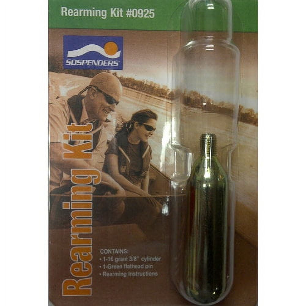 Stearns 16 Gram Carbon Dioxide Cylinder Life Jacket Rearm Kit - Walmart.com
