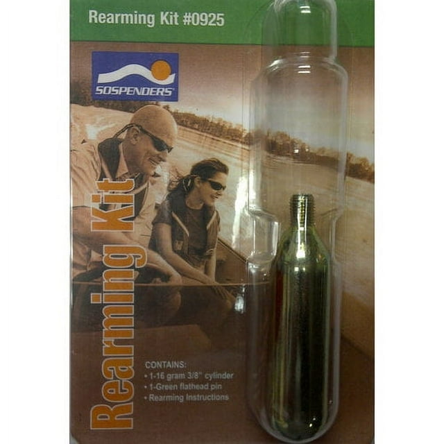 Stearns 16 Gram Carbon Dioxide Cylinder Life Jacket Rearm Kit - Walmart.com