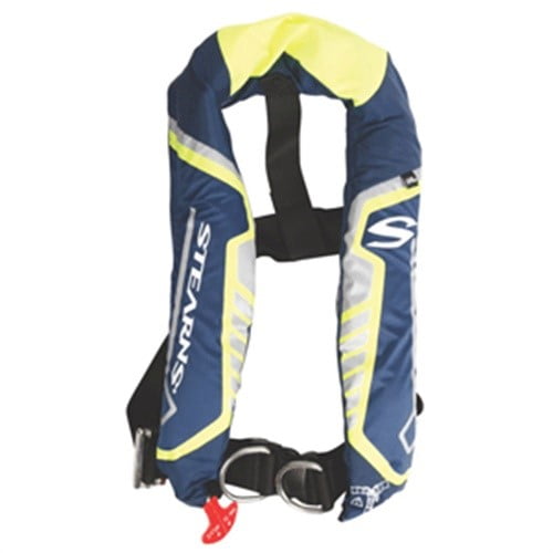 Stearns C-Tek 38G A/M Inflatable Life Vest - Blue/Yellow - Walmart.com