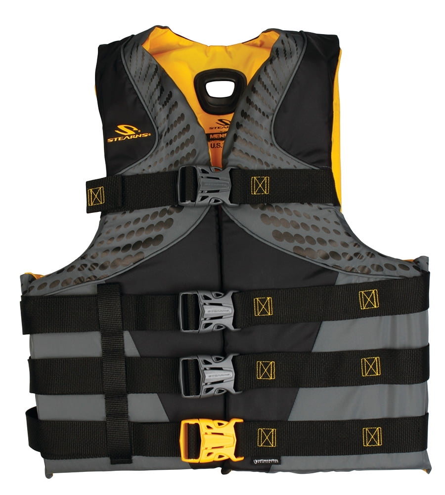 Stearns Women's Antimicrobial Life Jacket 2XL/3XL Gray Yellow ...