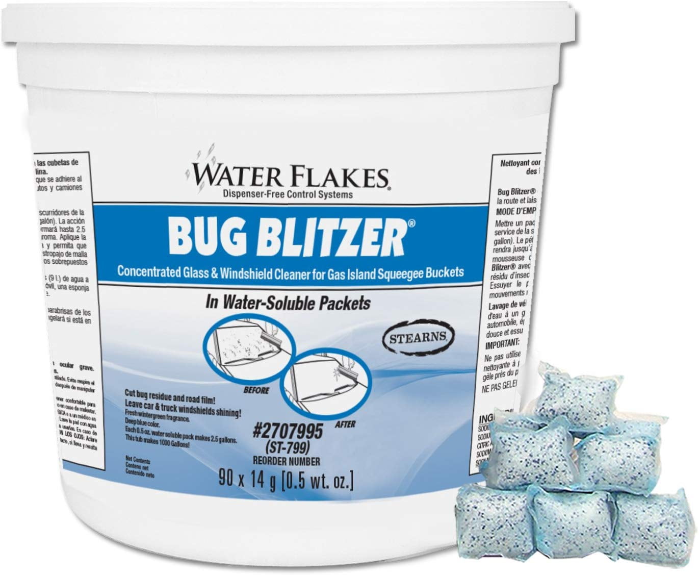 WATER FLAKES Stearns Bug Blitzer in Premeasured Packets 90 x 0.5 oz ...