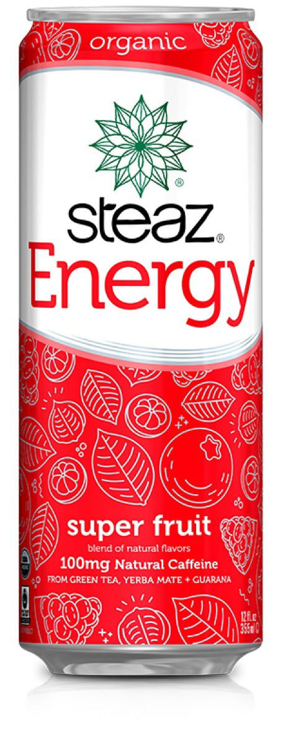 Steaz Energy Drink - Super Fruit - Case Of 12 - 12 Oz. - Walmart.com
