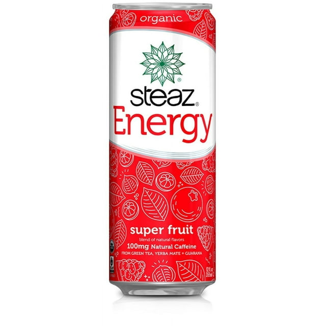 Steaz Energy Drink - Super Fruit - Case Of 12 - 12 Oz. - Walmart.com