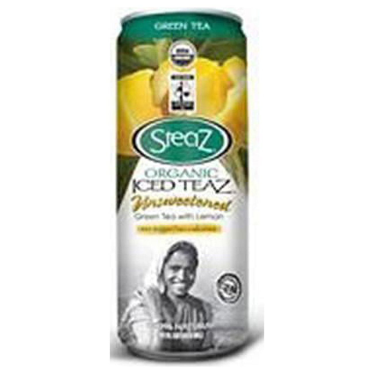 Steaz Energy Organic Unsweetened Lemon Iced Green Tea - Walmart.com