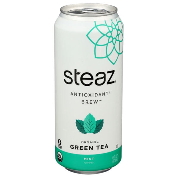 Steaz Organic Mint Green Tea 16 fl oz (Pack Of 3) - Walmart.com