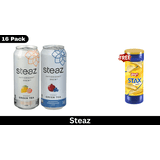 Steaz Organic Zero Calorie Iced Brew, Peach Mango & Blueberry, 16 fl oz ...