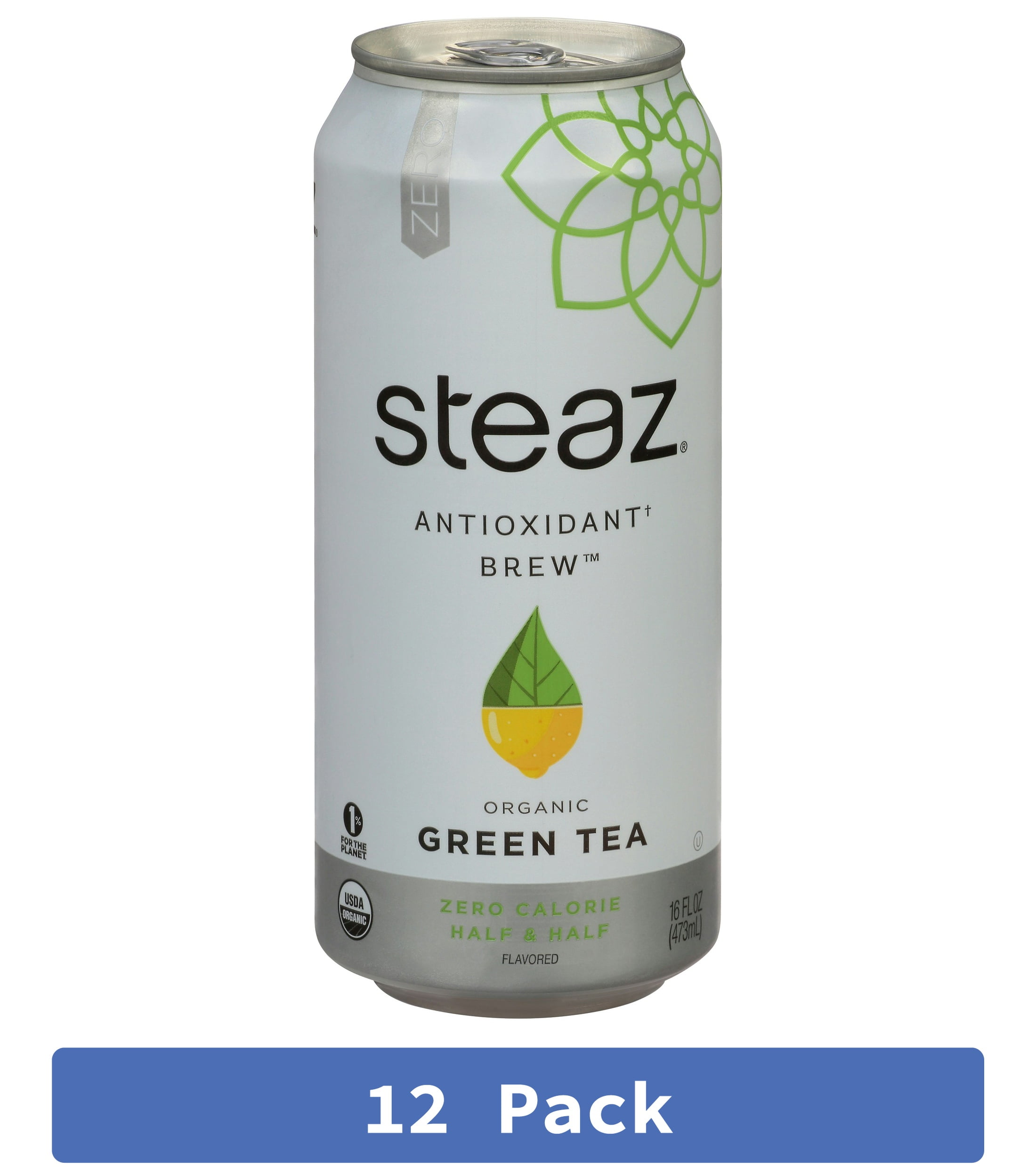 Steaz Tea Antioxidant Brew Watermelon 16 fl oz (Pack Of 12) - Walmart.com