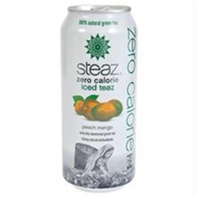 Steaz steaz Zero Calorie Peach Mango Iced Tea -12x16 Oz - Walmart.com