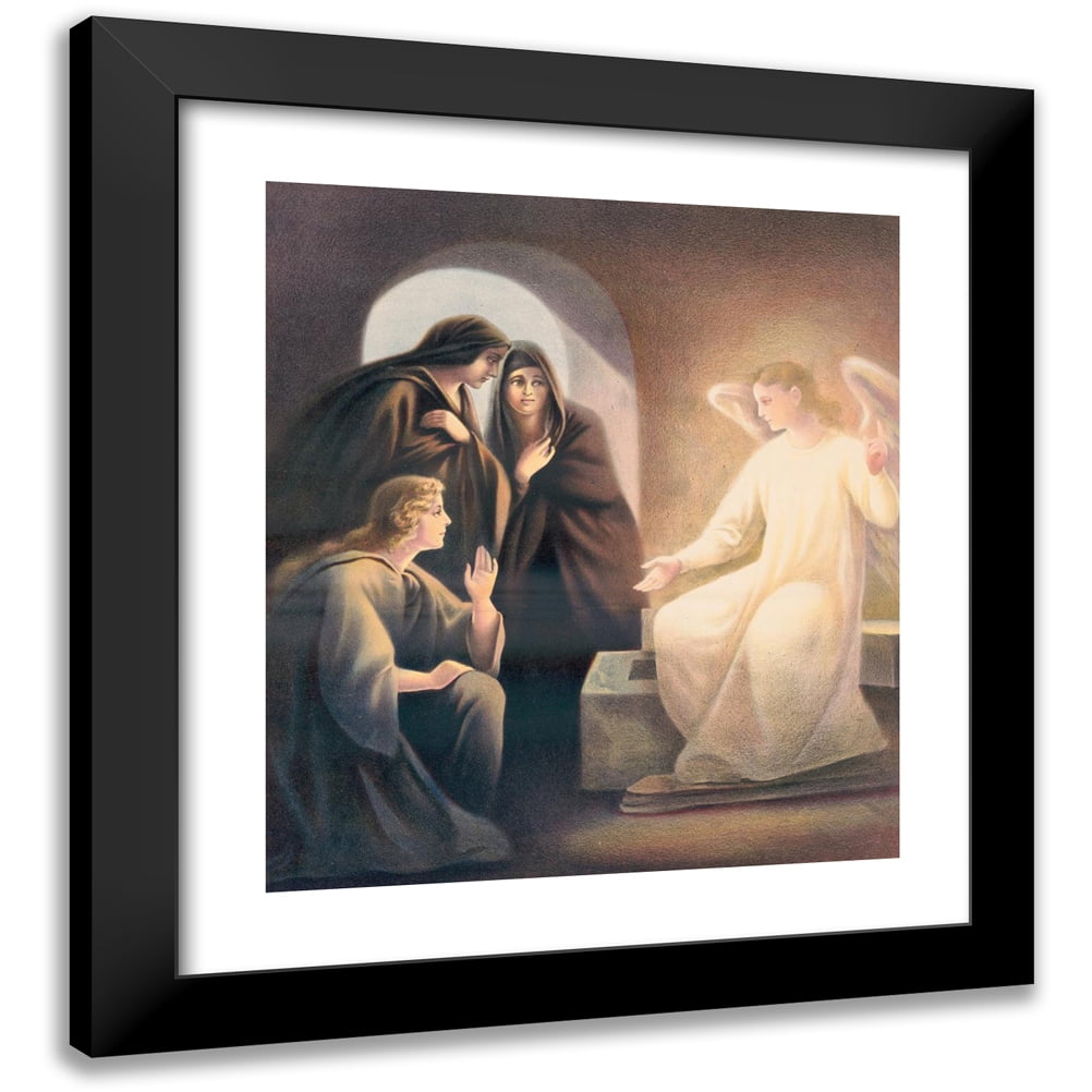 Stecher Litho. Co 12x14 Black Modern Framed Museum Art Print Titled ...