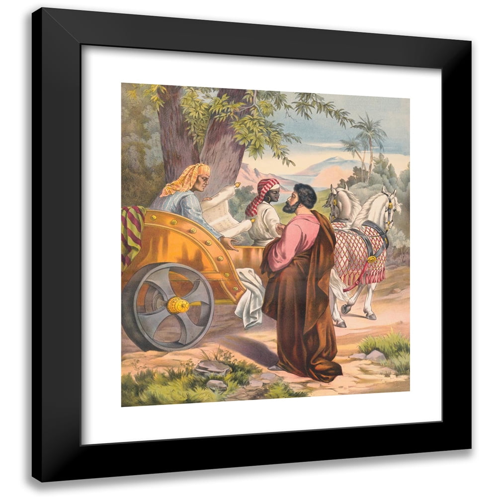 Stecher Litho. Co 15x17 Black Modern Framed Museum Art Print Titled ...