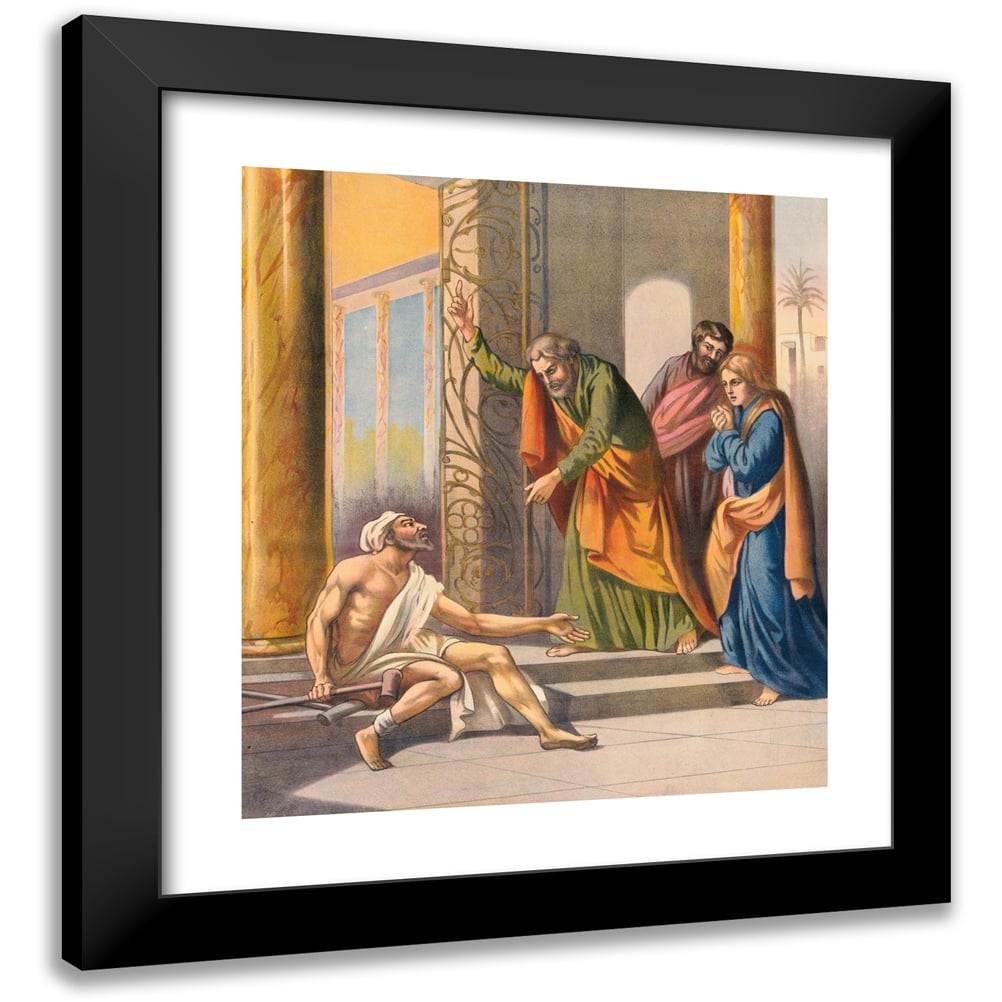 Stecher Litho. Co 20x22 Black Modern Framed Museum Art Print Titled ...