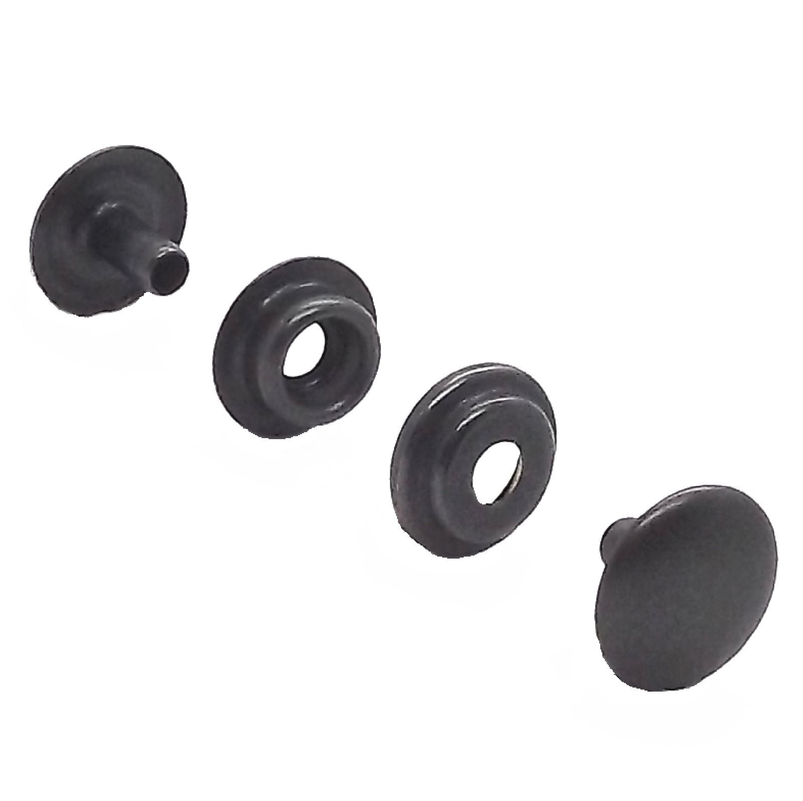 Stecksstore Line 24 Black Plated Steel Leathercraft Snaps 100 Pack (400 ...