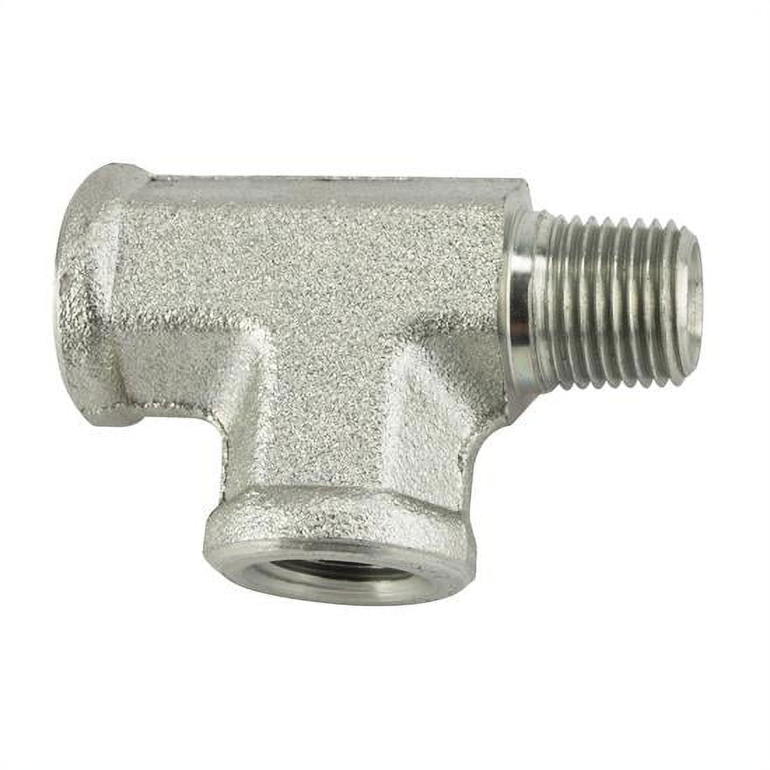 Steel 1/8 Inch NPT Run Tee Fitting - Walmart.com