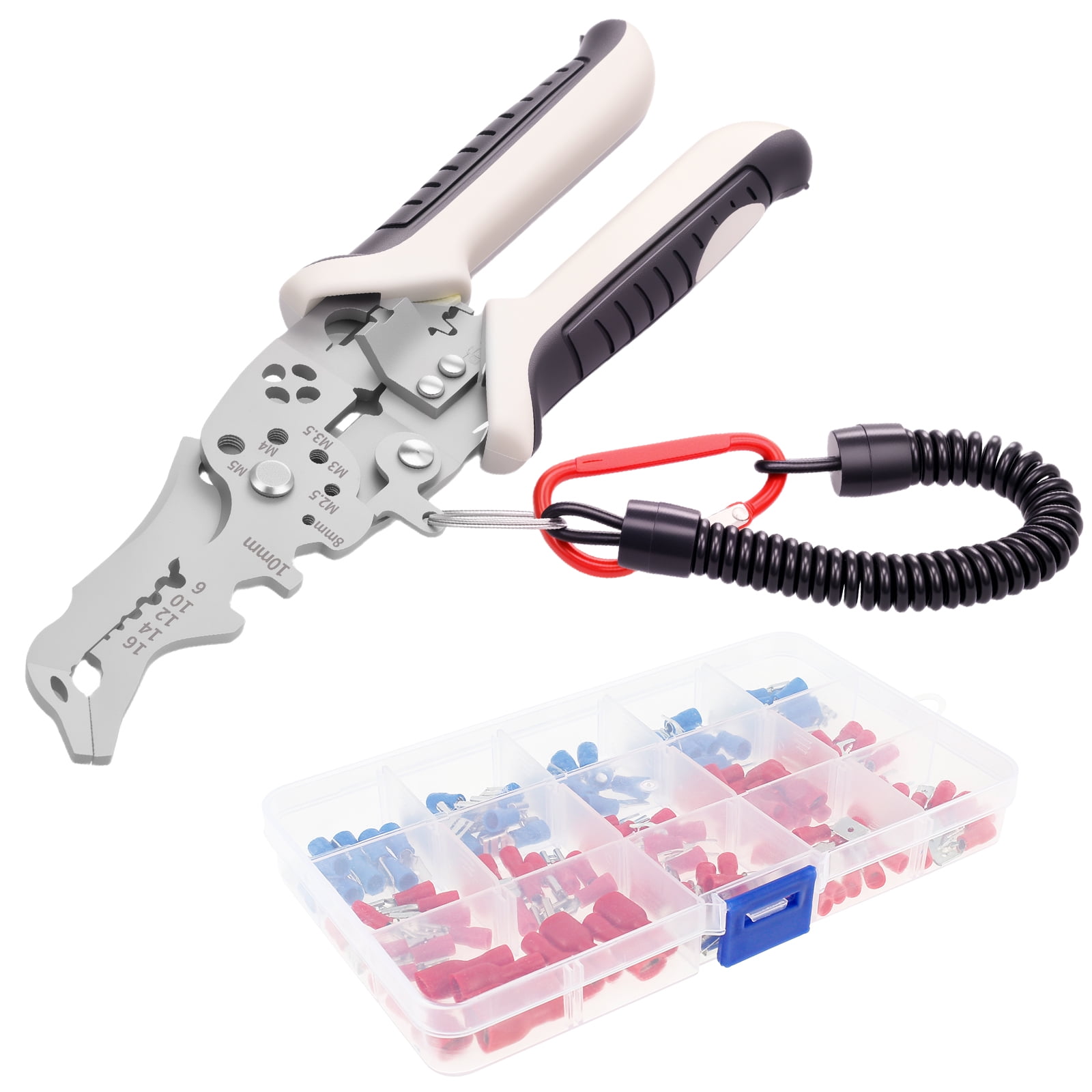 Steel 12 In 1 Electrical Wire Stripper With Built In Spring Automatic ...