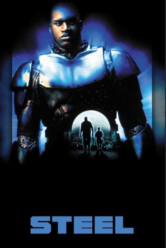 Steel (1997) 24x36 Movie Poster, Shaquille O'Neal, Superhero Action ...