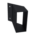 Steel 2x4 Pergola Angle Bracket for Adding Diagonal 2x4 Rafters to ...