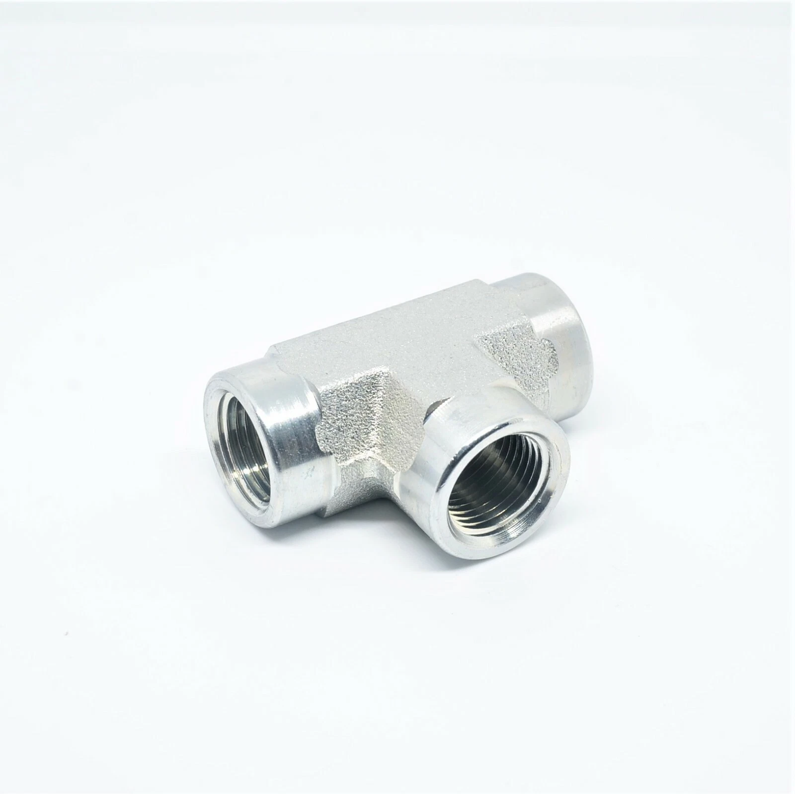 Steel 3/8 Female Npt Fpt Tee Pipe Fitting Fuel, Air, Water, Oil, Gas ...
