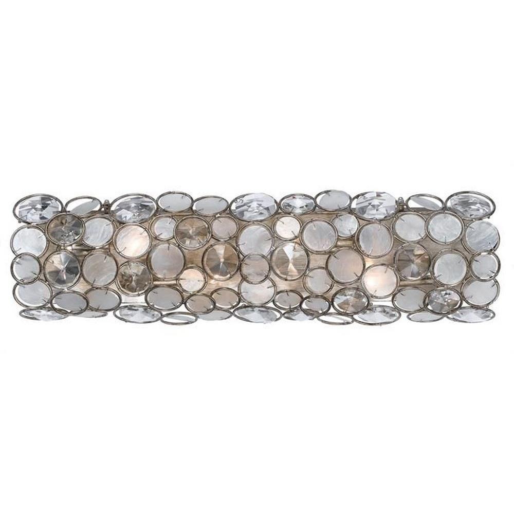 Steel 4 Light Vanity Light in Coastal Style with Antique Silver Finish ...