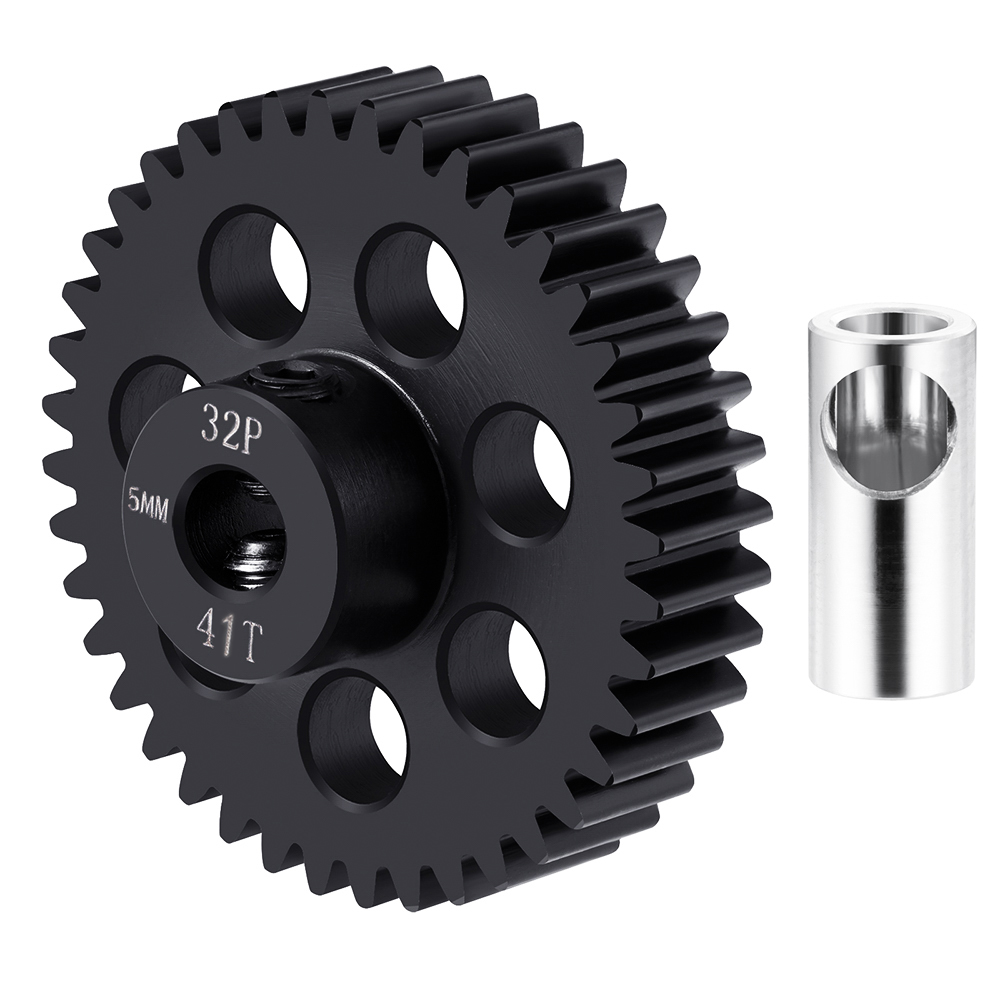 Steel 40CRO 32P Motor Gear Pinion 5MM 41T for 1/5 1/6 1/8 1/10 RC Buggy ...