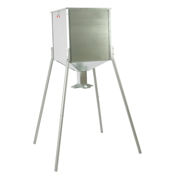 Steel 450lb Gravity Feeder Zinc-Plated For Deer Turkey Big Wild Game ...