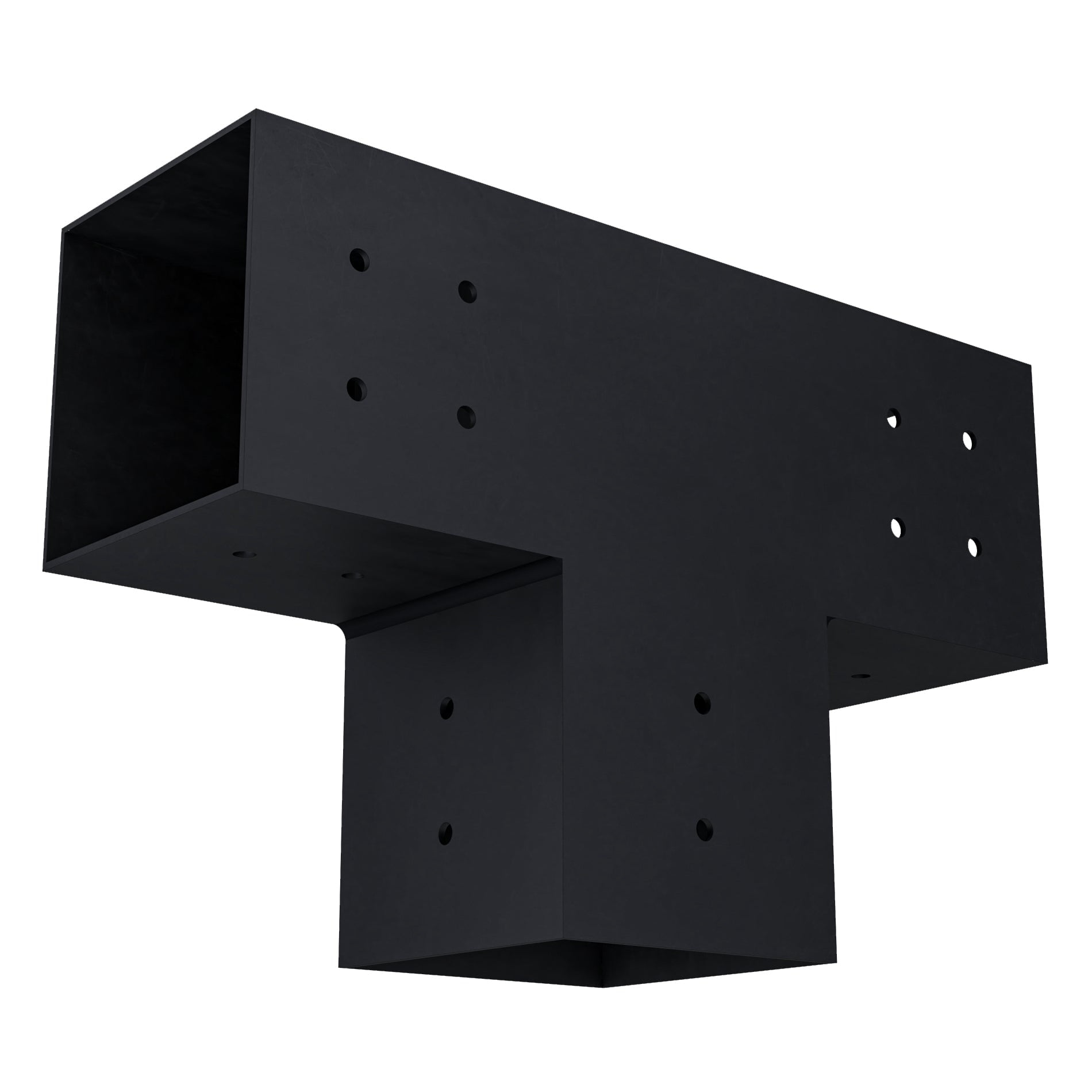 Steel 4x4 T Bracket for Pergola or Wall Frame - 3-Way Bracket Forming a ...