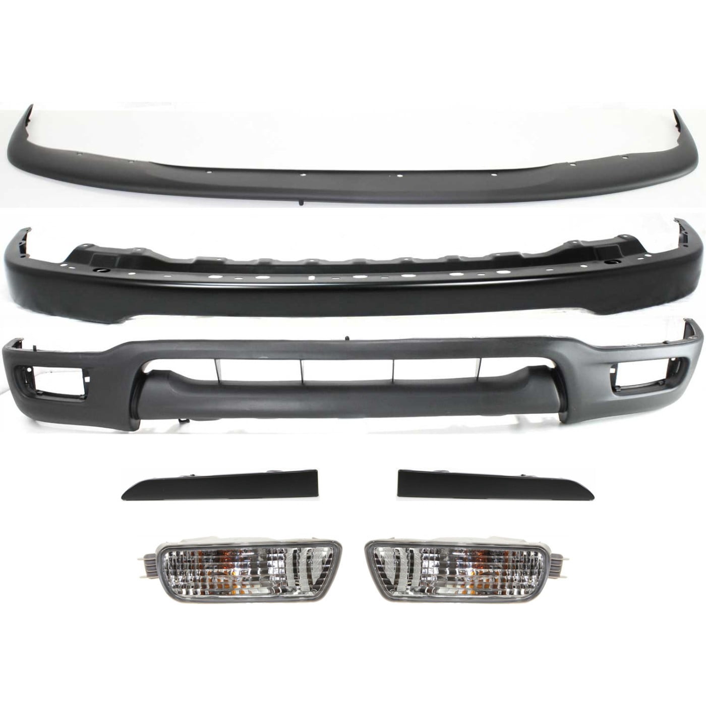 Steel 7-Piece Paint-to-Match Bumper Kit for 2001-2004 for Toyota for ...