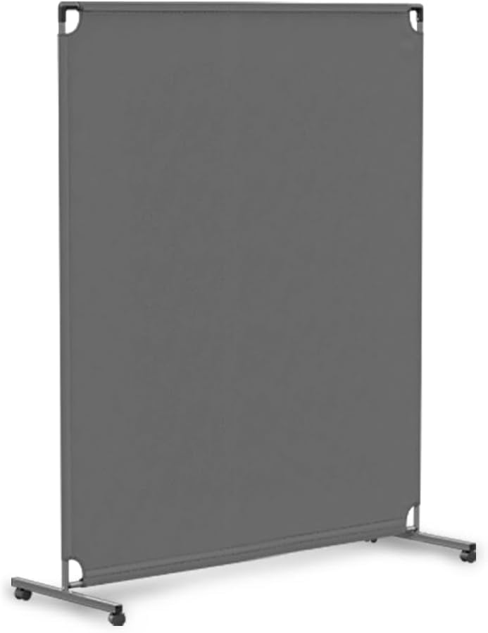Steel-AID 50-inch Rolling Privacy Room Divider - Freestanding Office ...