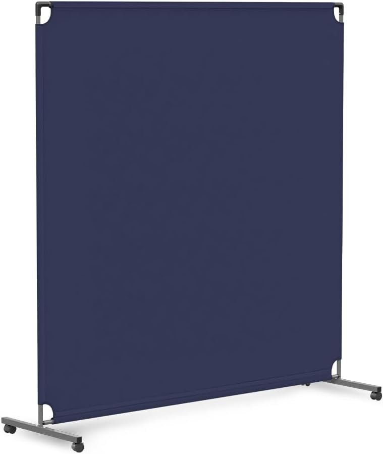 Steel-AID 60-inch Rolling Privacy Room Divider - Freestanding Office ...