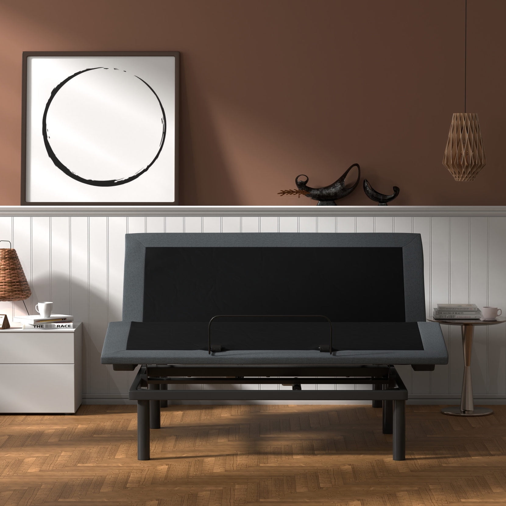 Steel Adjustable Bed | Center Fold, Quick Assembly | Bedroom Decor ...