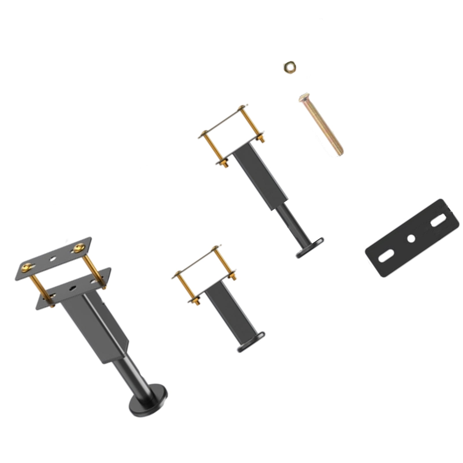 Steel Adjustable Table Legs 4 Pack Heavy Duty Leveling Feet Easy Setup ...