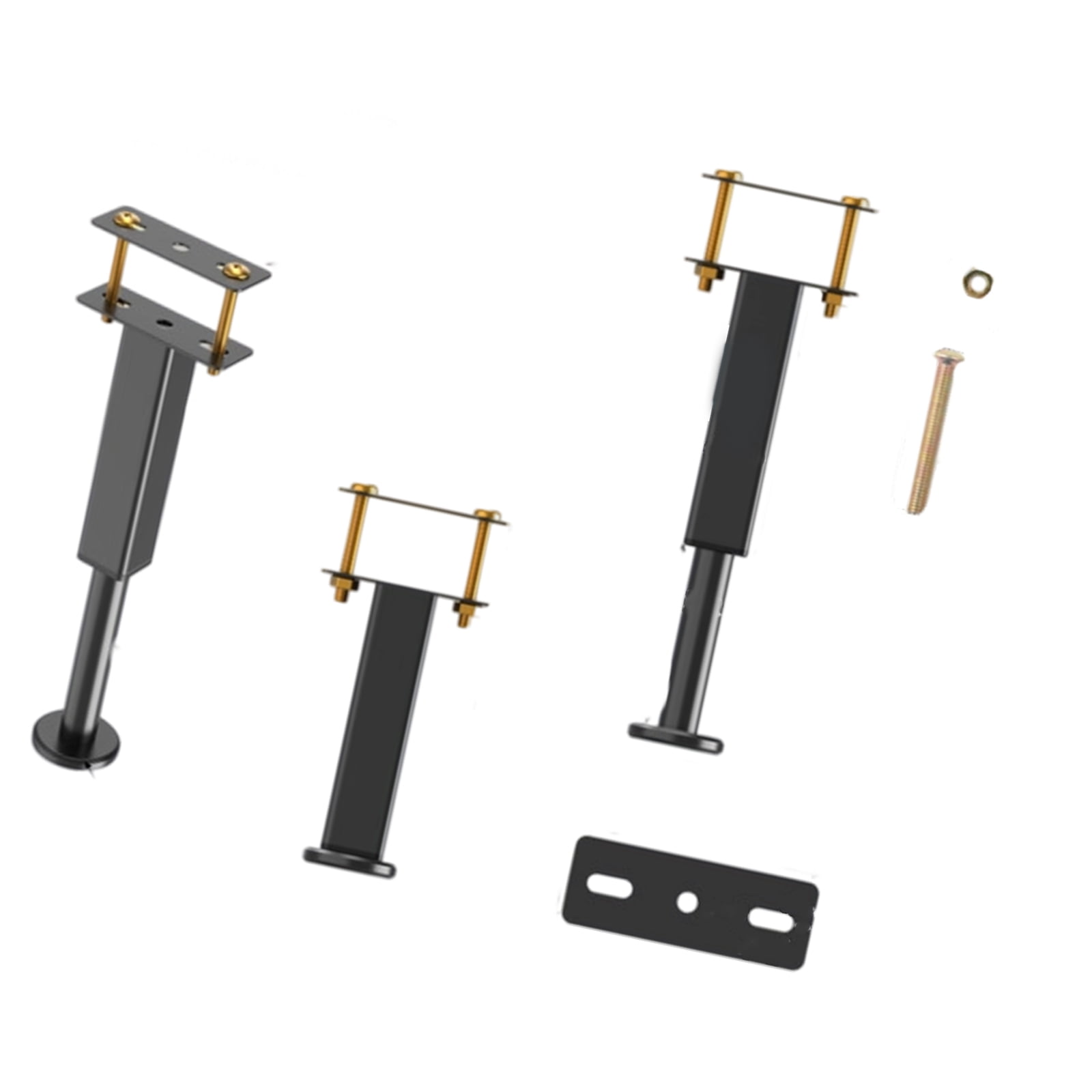 Steel Adjustable Table Legs 4 Pack Heavy Duty Leveling Feet Easy Setup ...