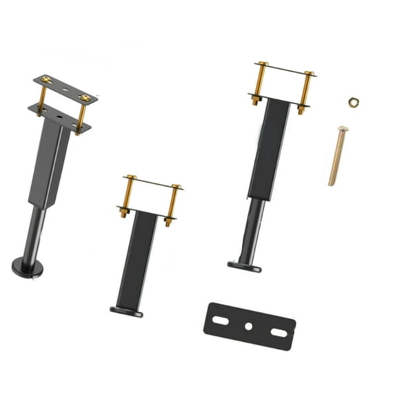 Steel Adjustable Table Legs 4 Pack Heavy Duty Leveling Feet Easy Setup ...