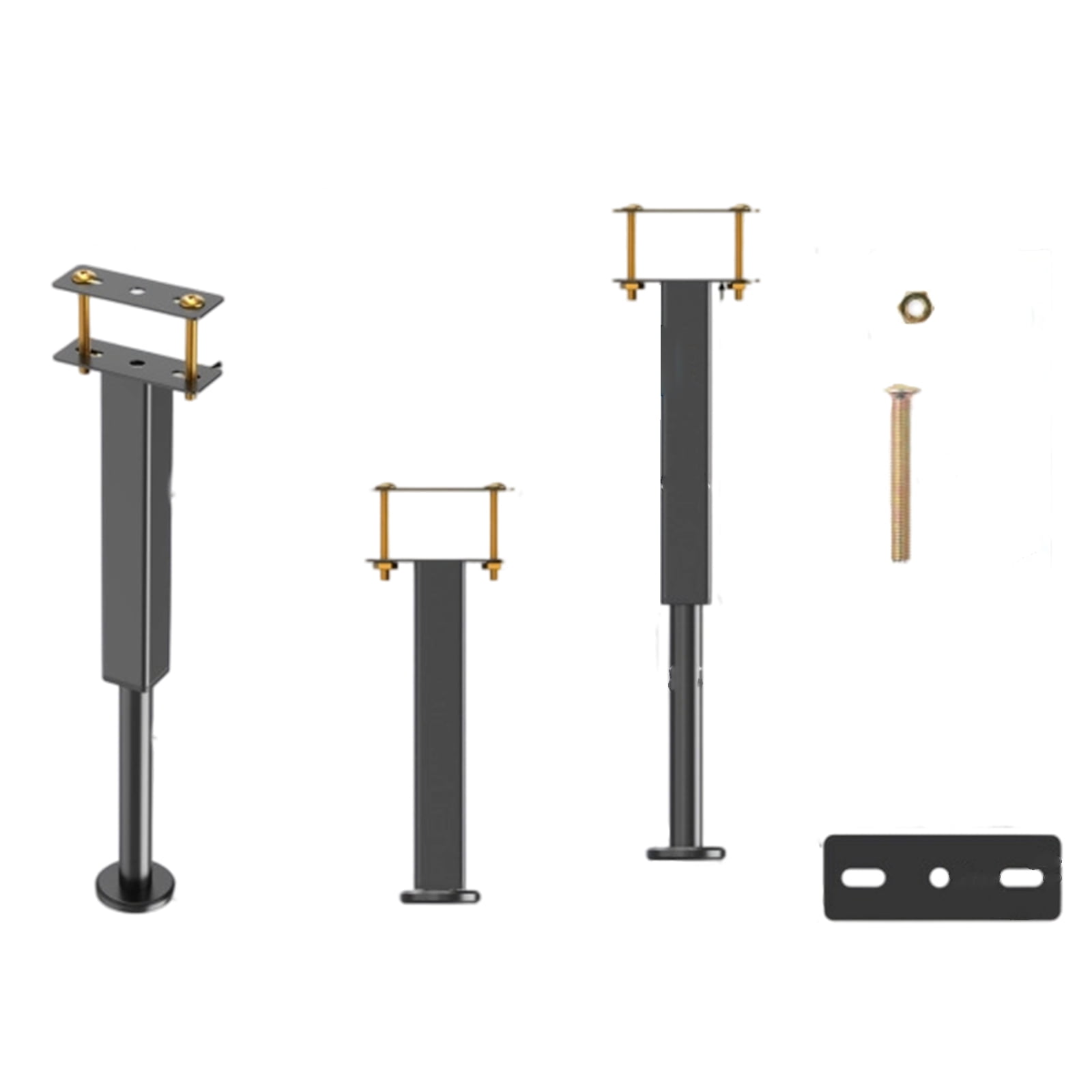 Steel Adjustable Table Legs 4 Pack Heavy Duty Leveling Feet Easy Setup ...