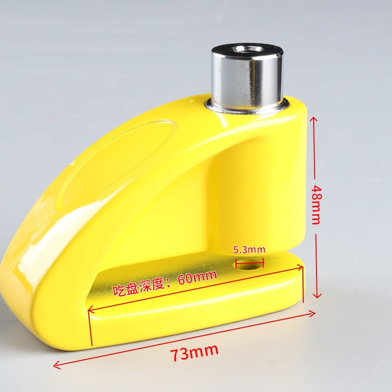 Steel Alloy Motorcycle Bicycle Disc Brake Lock Universal Vehicle Wheel ...