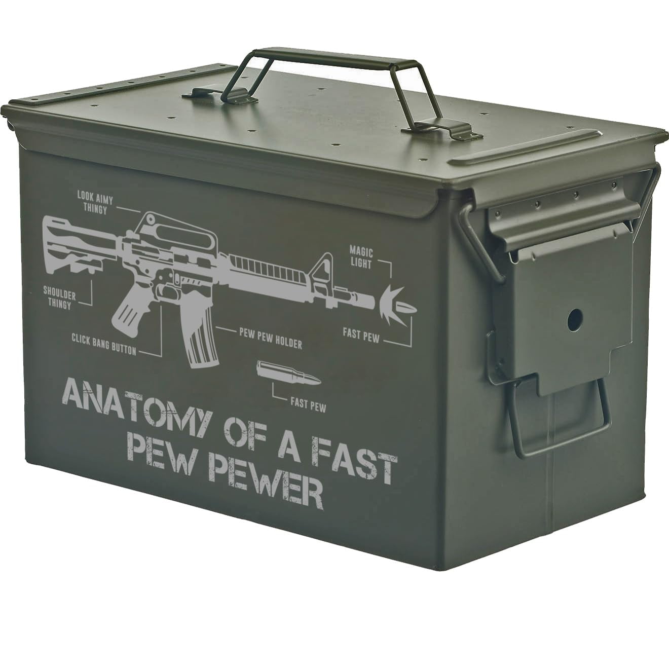 Steel Ammo Can Storage Box Ammunition Case Anatomy Of A Fast Pew Pewer ...