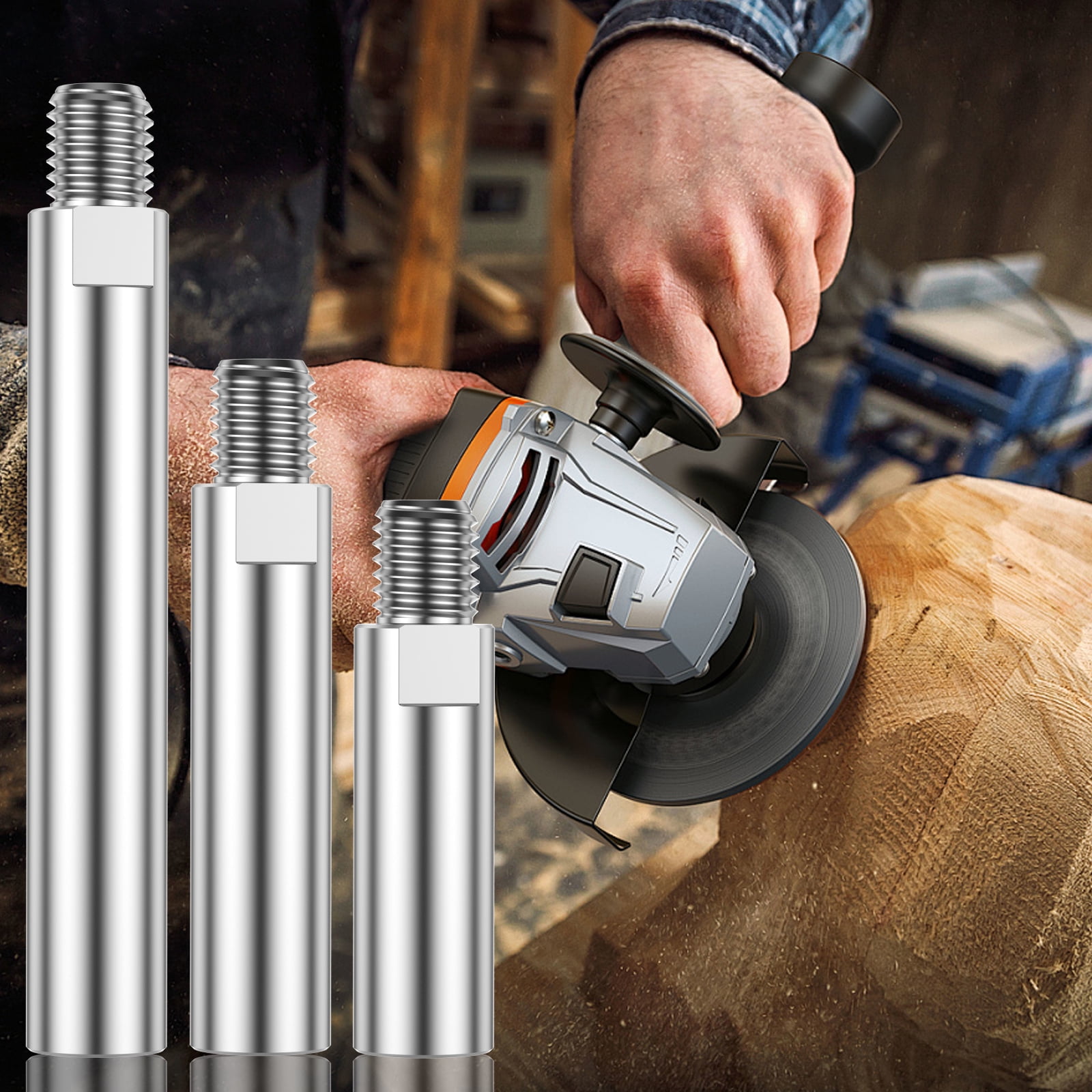 Steel Angle Grinder Extension Rod With Thread Design Versatile Precise ...