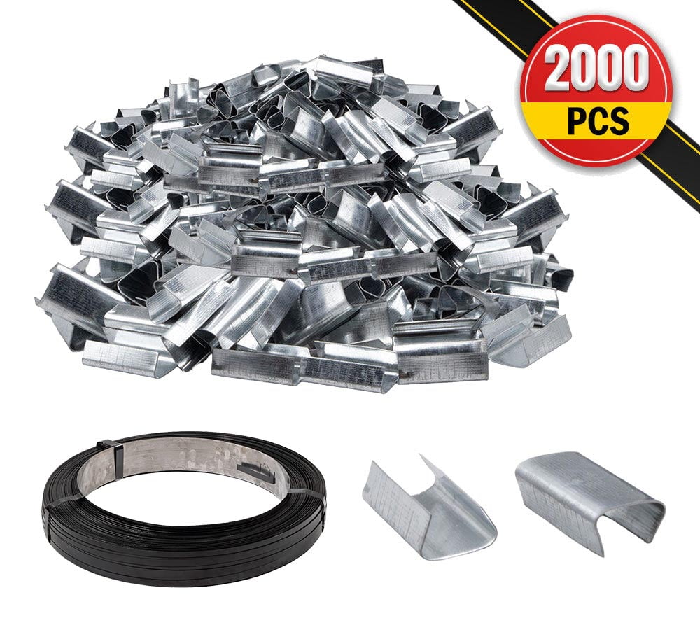 Steel Banding Strapping Kit - 1 Pack 1/2" x 0.020" x 2800' Steel ...