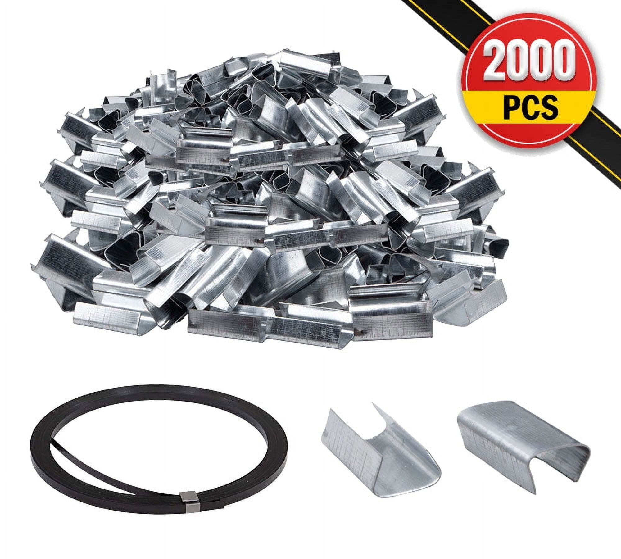 Steel Banding Strapping Kit - 1 Pack 1/2" x 0.020" x 300' Steel ...