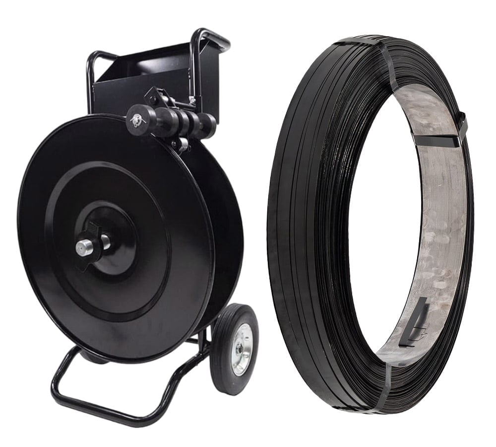 Steel Banding Strapping Kit – Strapping Cart & Coil Dispenser for 8" or ...