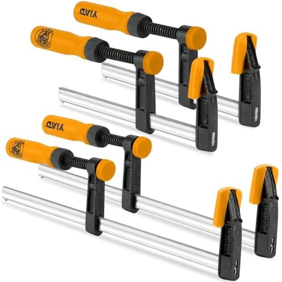 Steel Bar Clamp Set, 6" & 12"Parallel Clamps for Woodworking， Bar ...