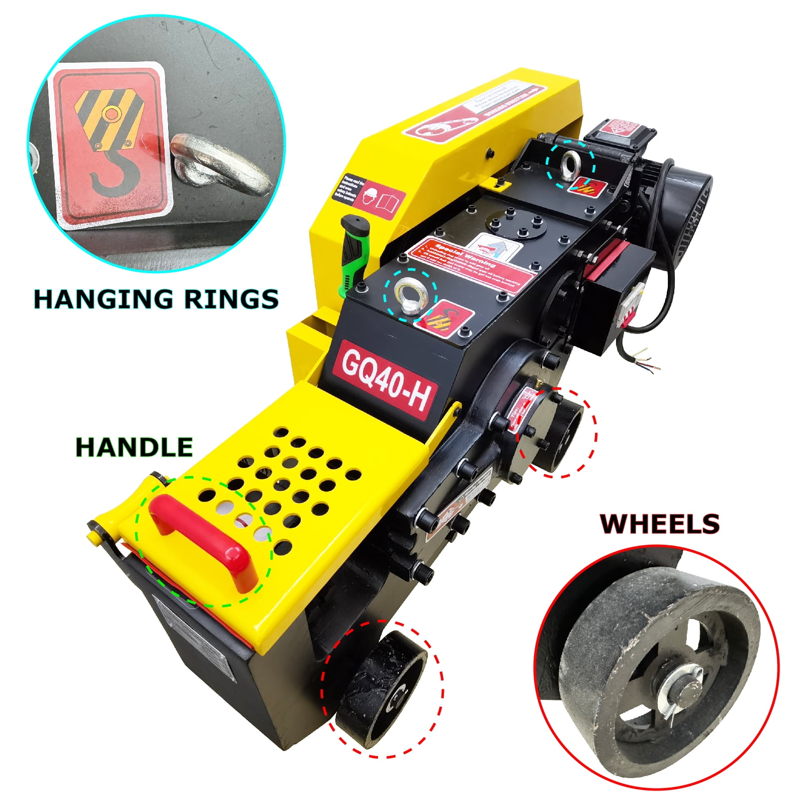 Steel Bar Cutter Machine Electric Cutting Diameter 6-36MM Commercial ...