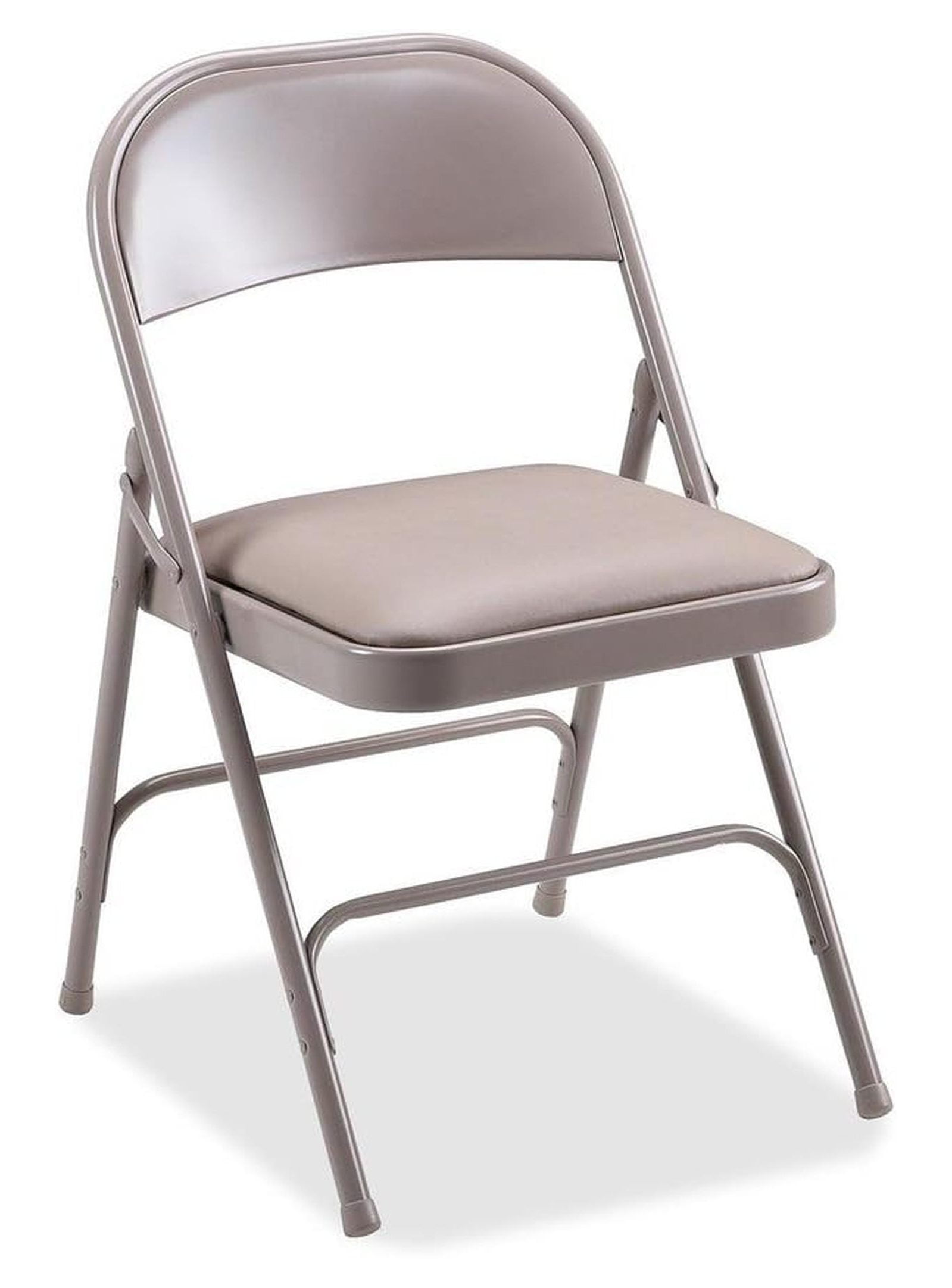 Steel Beige Padded Seat Folding Chairs (Pack of 4) - Walmart.com
