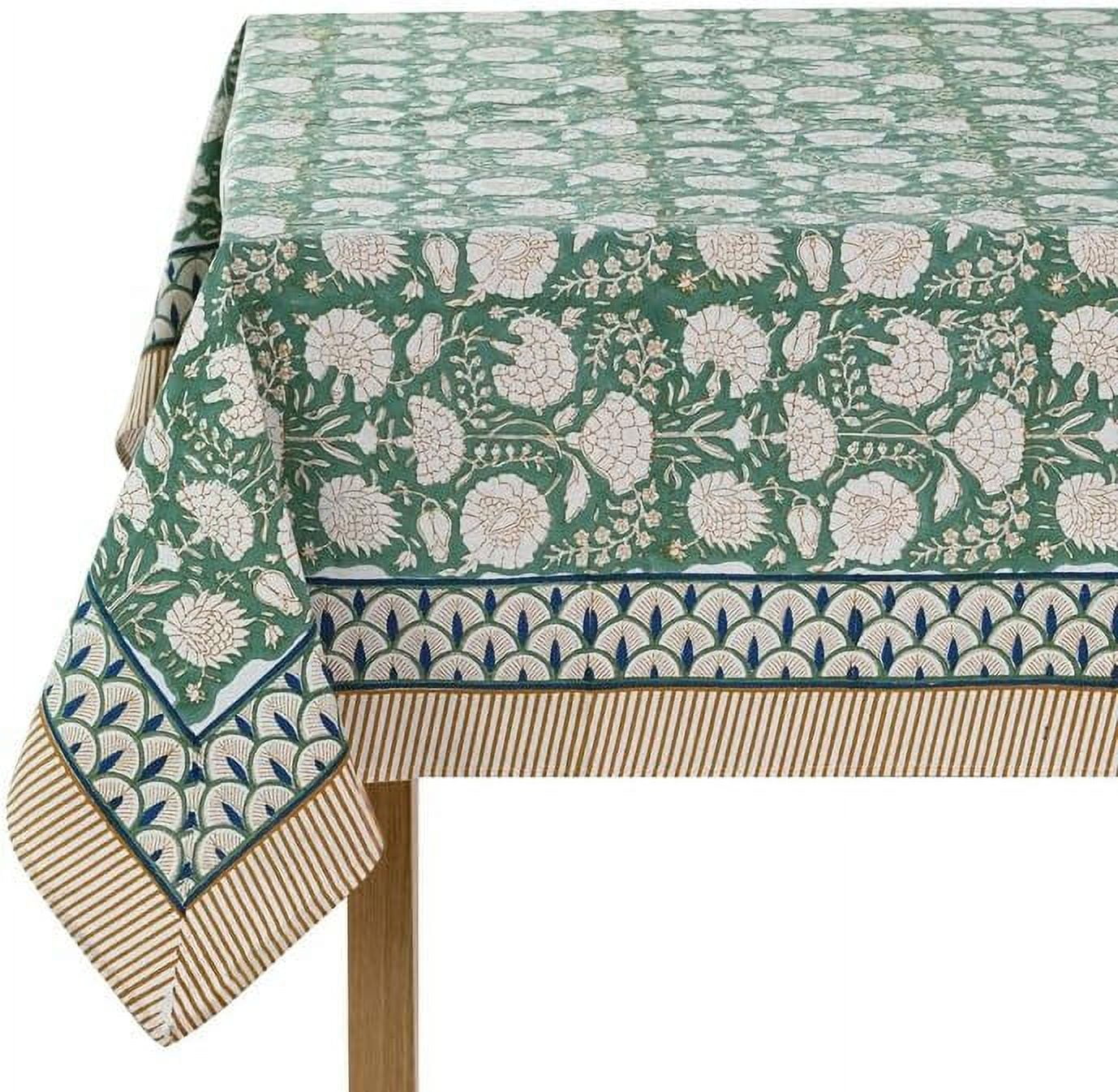 Steel Blue 60x84 Inches Rectangle 100% Cotton Hand Block Print ...