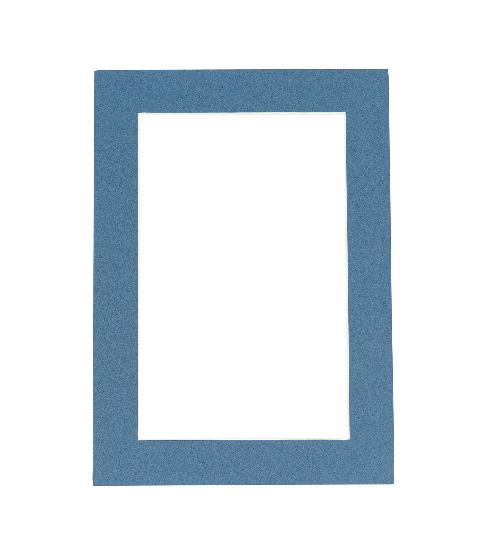 Steel Blue Acid Free 5x7 Picture Frame Mats with White Core Bevel Cut ...
